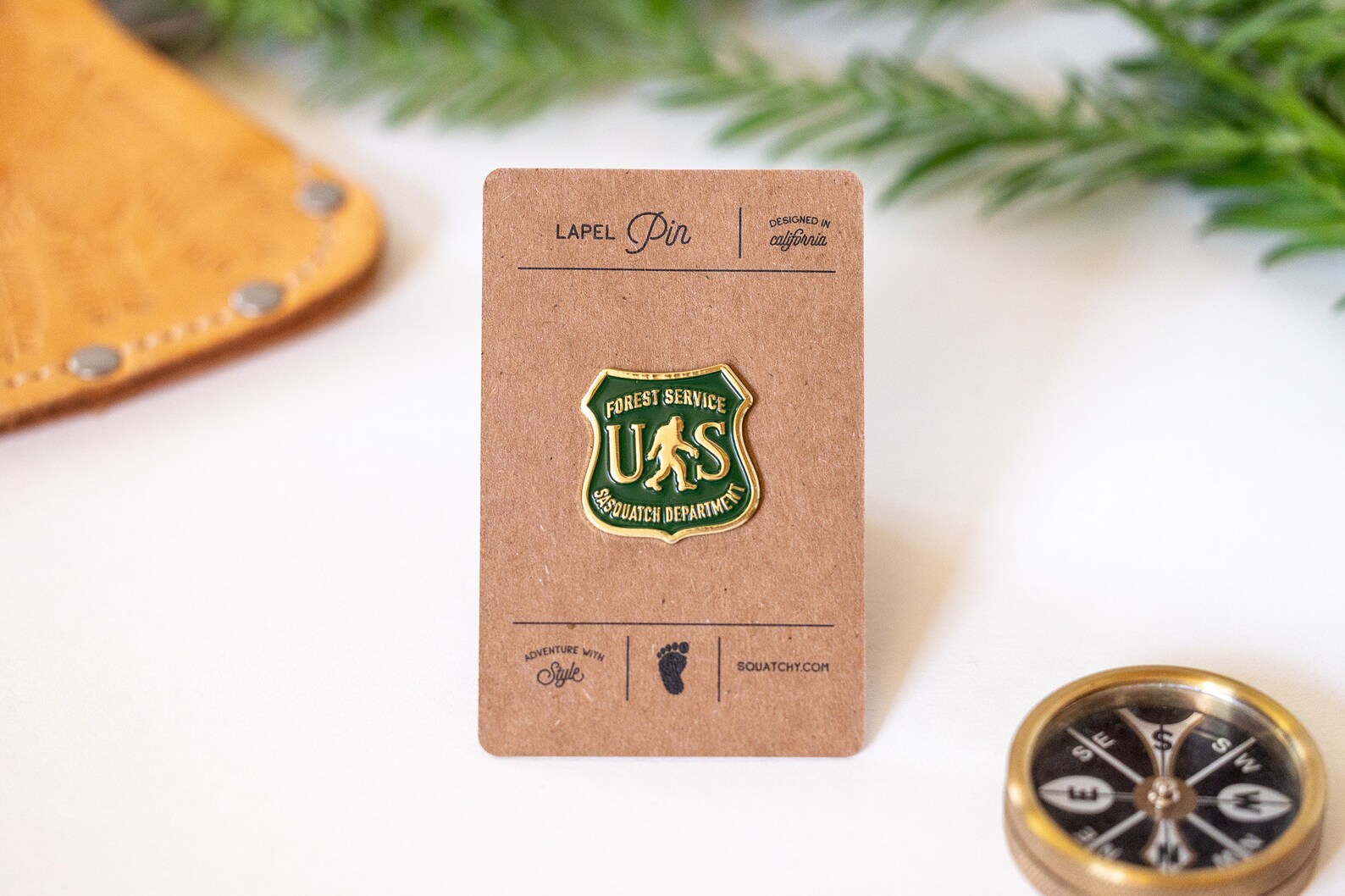 Sasquatch Department Enamel Pin - US Forest Service Lapel Pin - Etsy