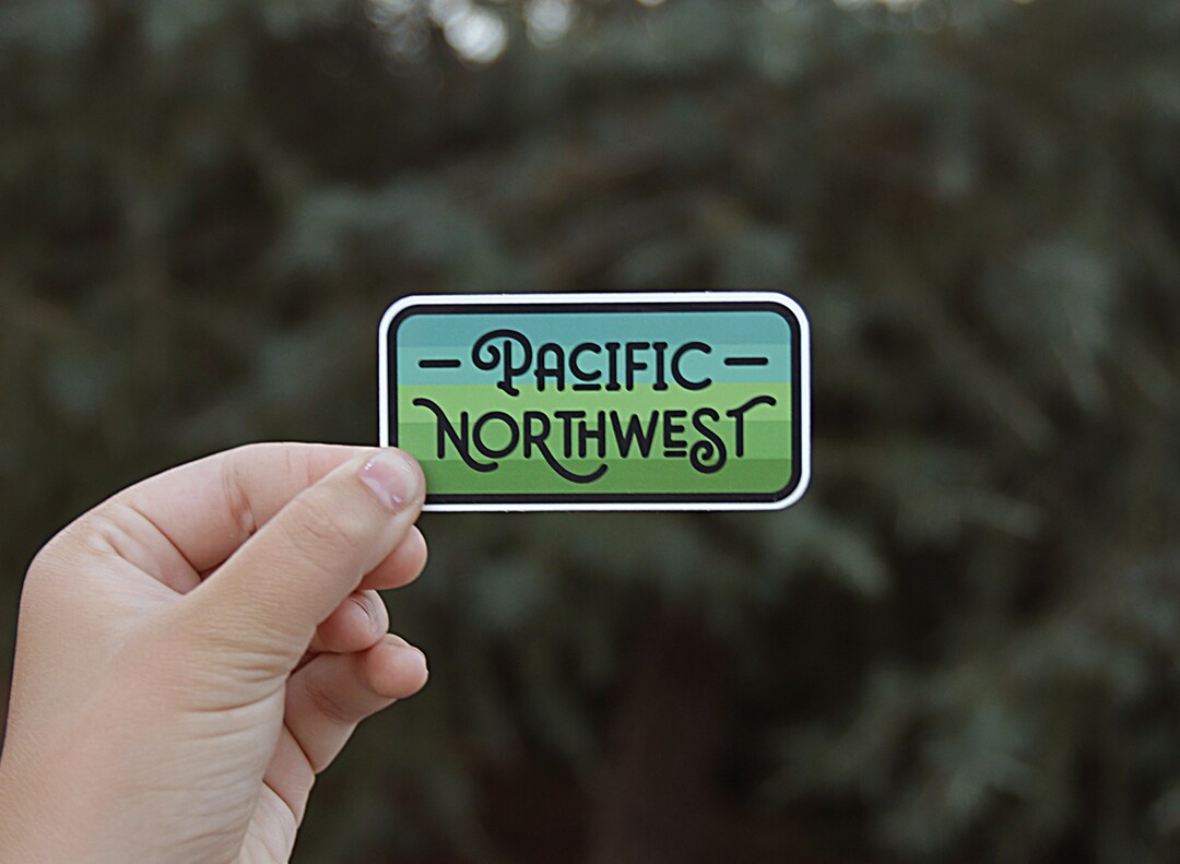Pacific Northwest Badge Sticker | PNW, Waterproof Vinyl Decal | UV ...