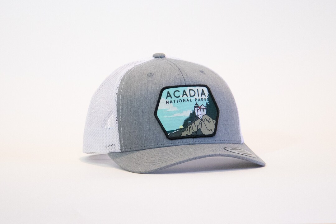 Acadia National Park Trucker Hat | Snap Back Retrotrucker Cap | Woven ...
