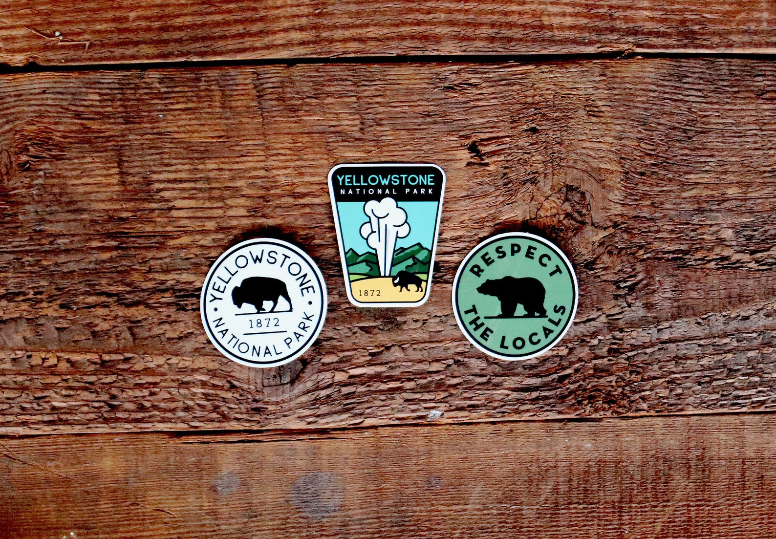 Yellowstone National Park Sticker Set - Etsy