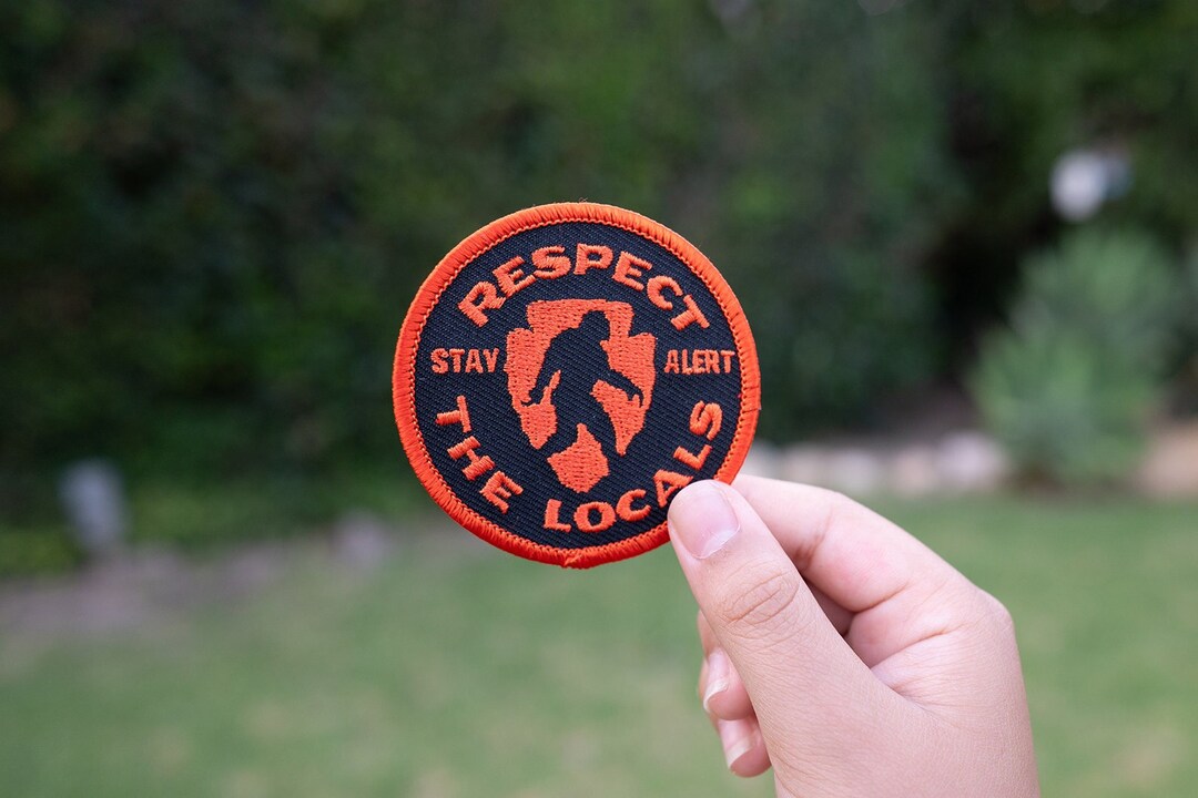 Respect the Locals Bigfoot Embroidered Patch | Woven Emblem | Stay ...