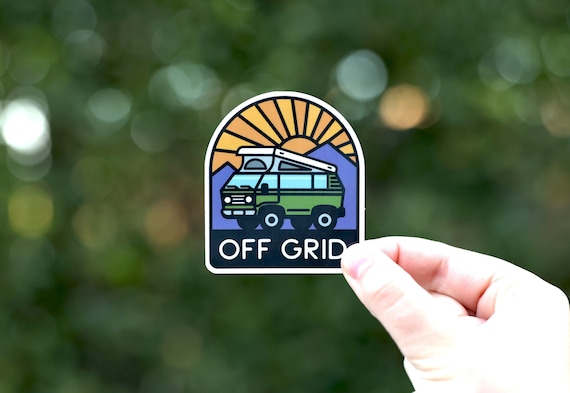 Off Grid Van Sticker Van Life Decal Waterproof Waterproof | Etsy