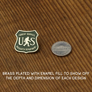 Sasquatch Department Enamel Pin - US Forest Service Lapel Pin - Etsy