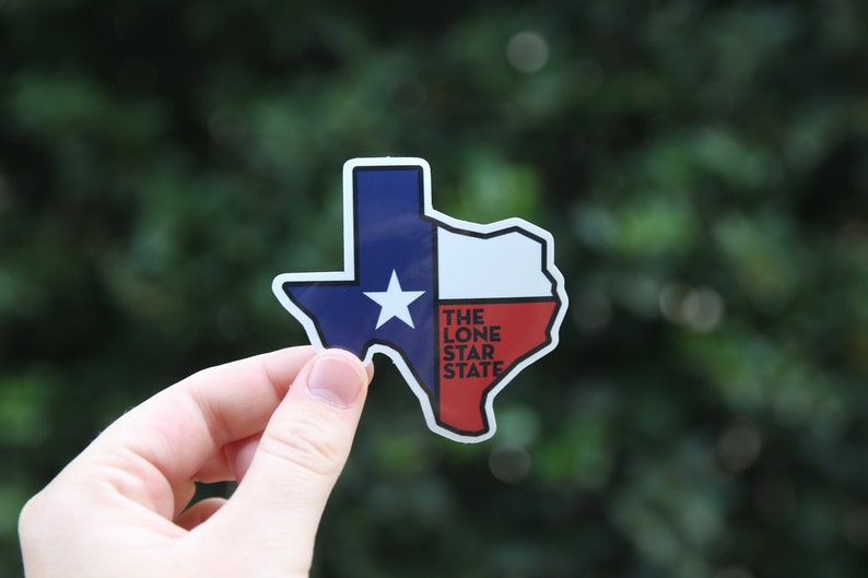 Texas the Lone Star State Sticker Laptop Waterbottle Car - Etsy