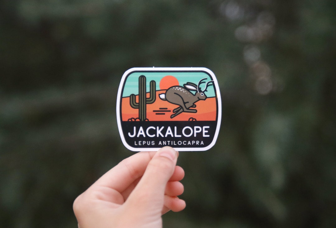 Jackalope Sticker: Cryptozoology Decal - Waterproof & UV Coated - Etsy
