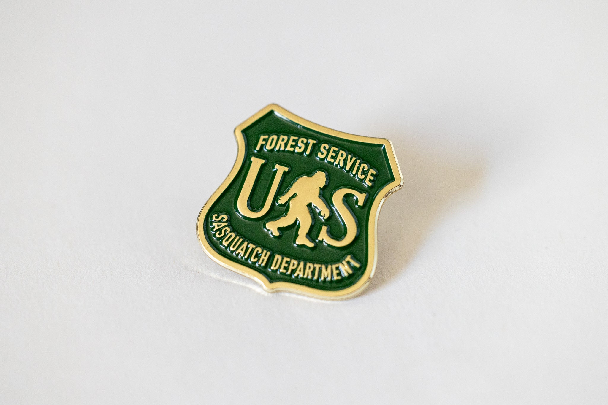 Sasquatch Department Enamel Pin - US Forest Service Lapel Pin - Etsy