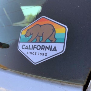California Bear Waterproof Vinyl Sticker, UV Resistant Decal - Etsy