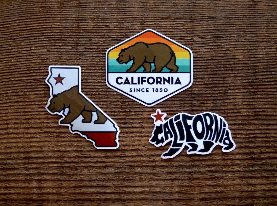 California Sticker Set, Laptop, Waterbottle, Car Window Sticker - Etsy