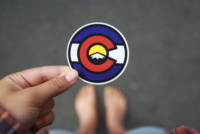 Colorado Circle Sticker Laptop Waterbottle Car Window | Etsy