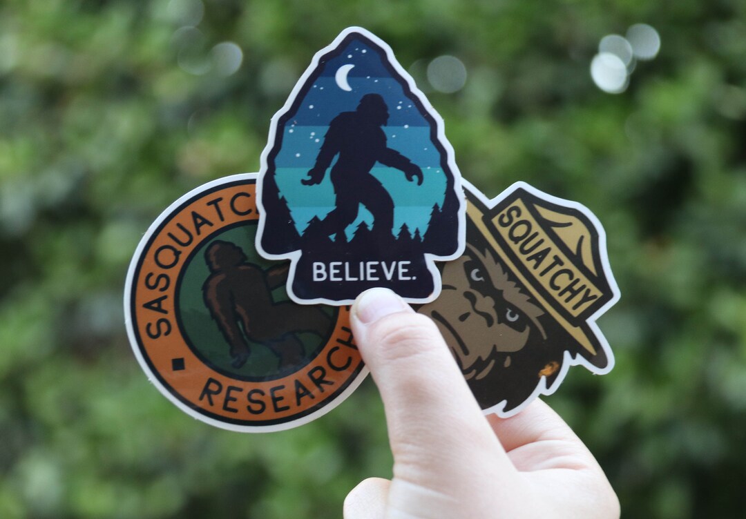 Bigfoot Sticker Set - Etsy