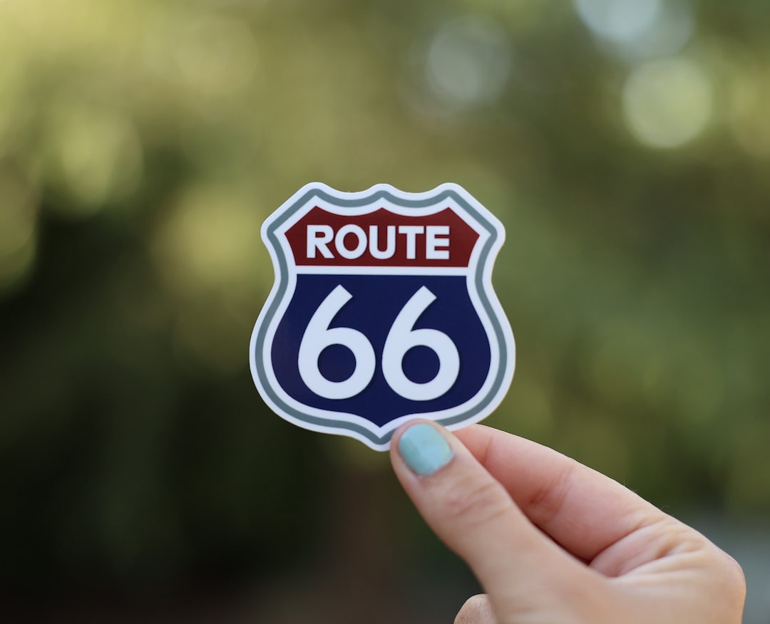 U.S. Route 66 Sticker | Waterproof Waterproof Vinyl, UV Resistant Decal ...