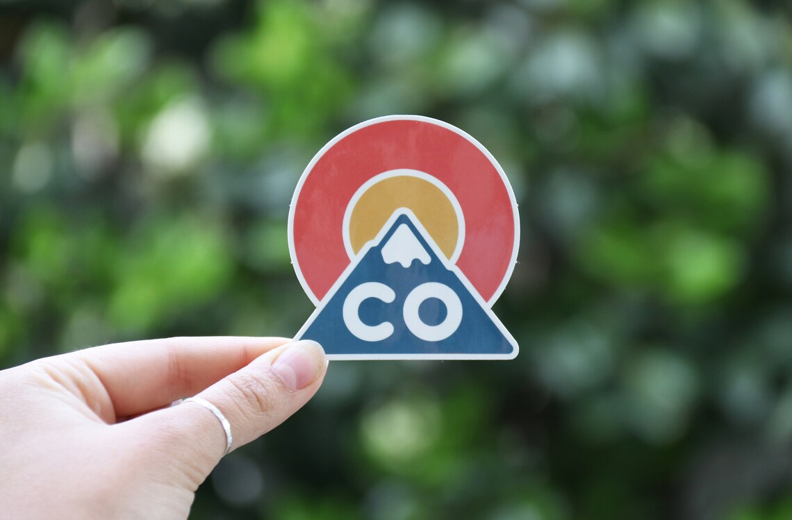 Colorado Mountain Sticker Laptop Waterbottle Car Window | Etsy