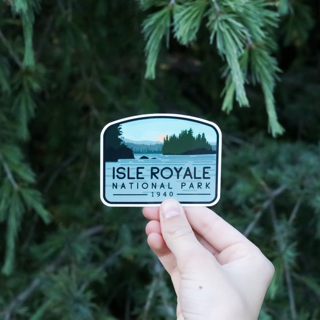 Isle Royale National Park Sticker | Waterproof Vinyl Sticker, UV ...