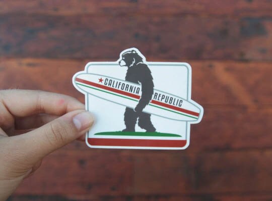 California Surf Sticker Set Laptop Waterbottle Car Window | Etsy