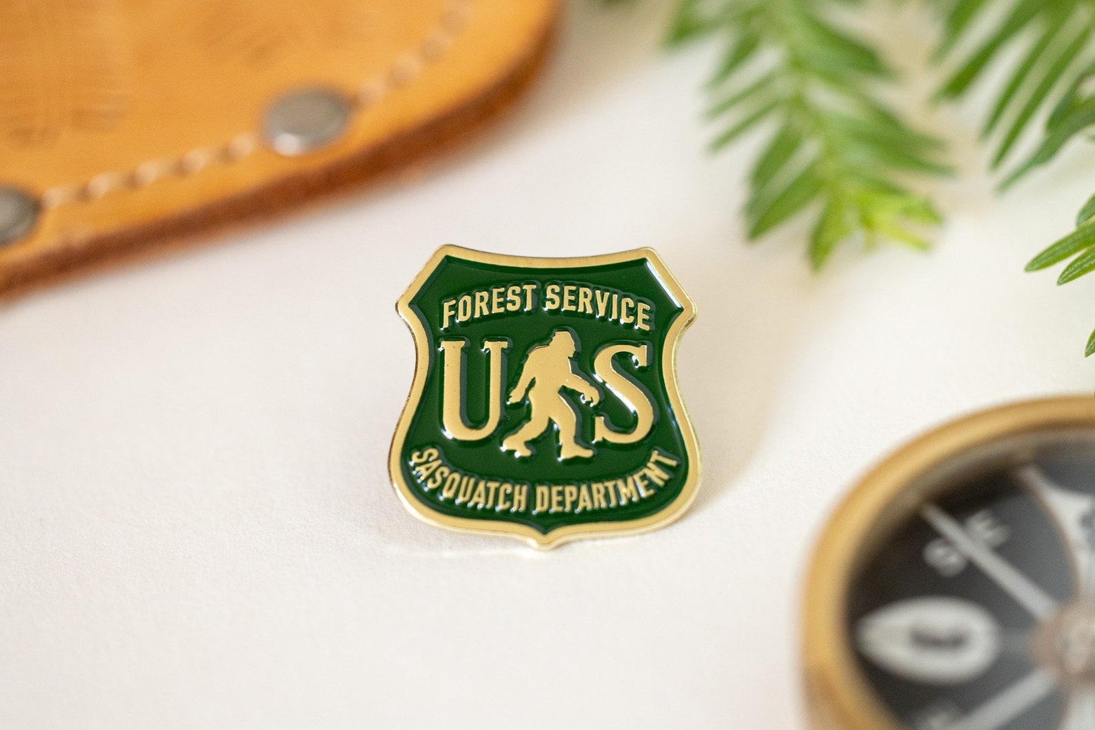 Sasquatch Department Enamel Pin - US Forest Service Lapel Pin - Etsy