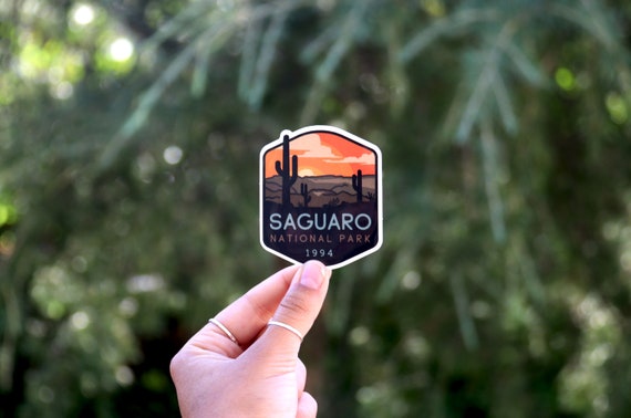Saguaro National Park Waterproof Vinyl Sticker UV Resistant - Etsy