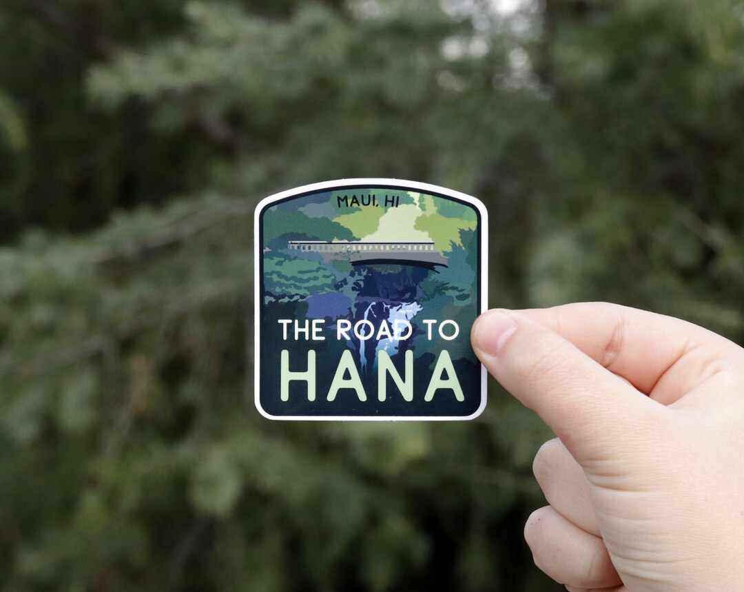 The Road to Hana Highway Sticker | Waterproof Vinyl UV Resistant Decal ...