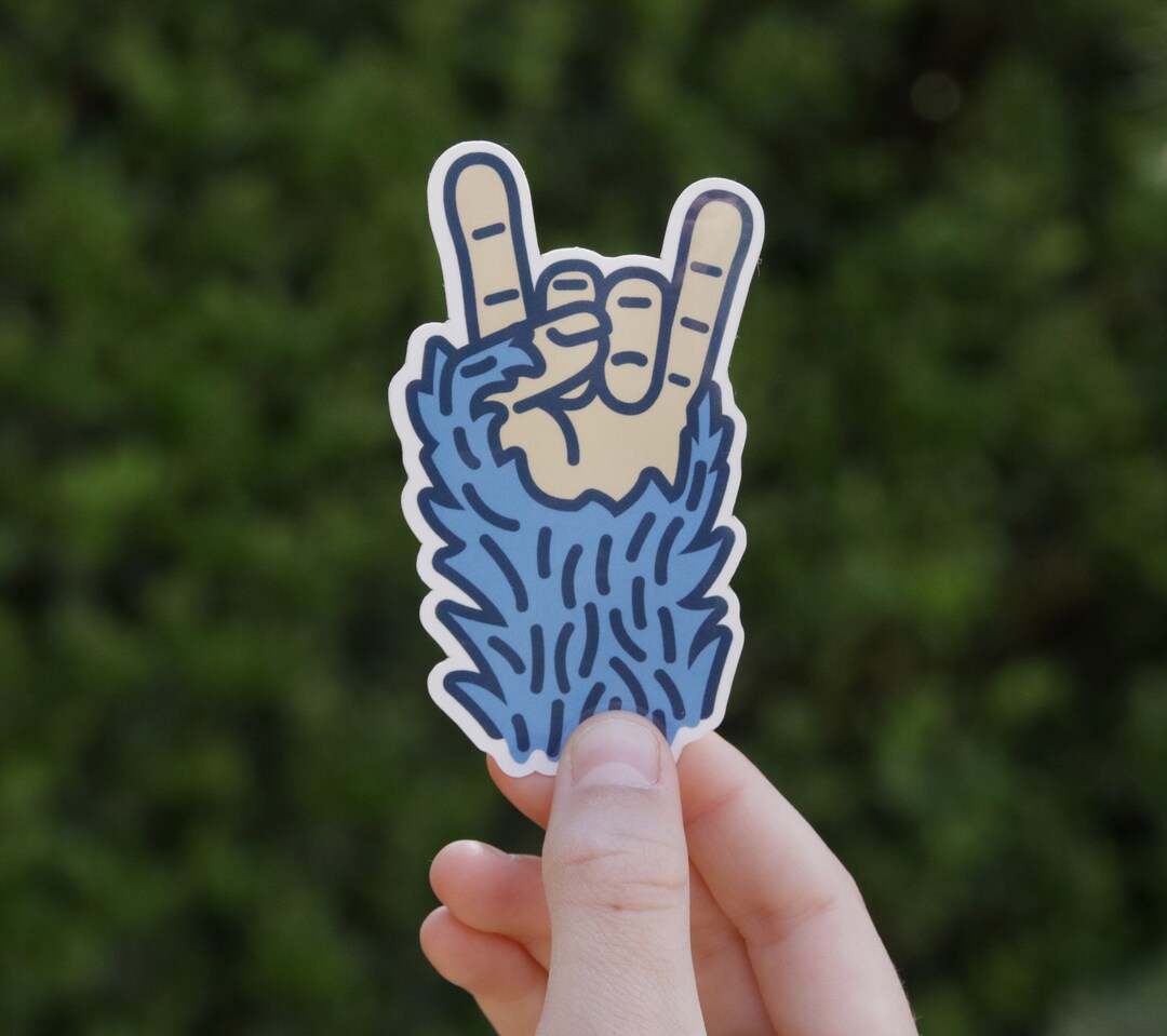 Bigfoot is a Rock Star Sticker | Waterproof Vinyl, UV Resistant Decal ...