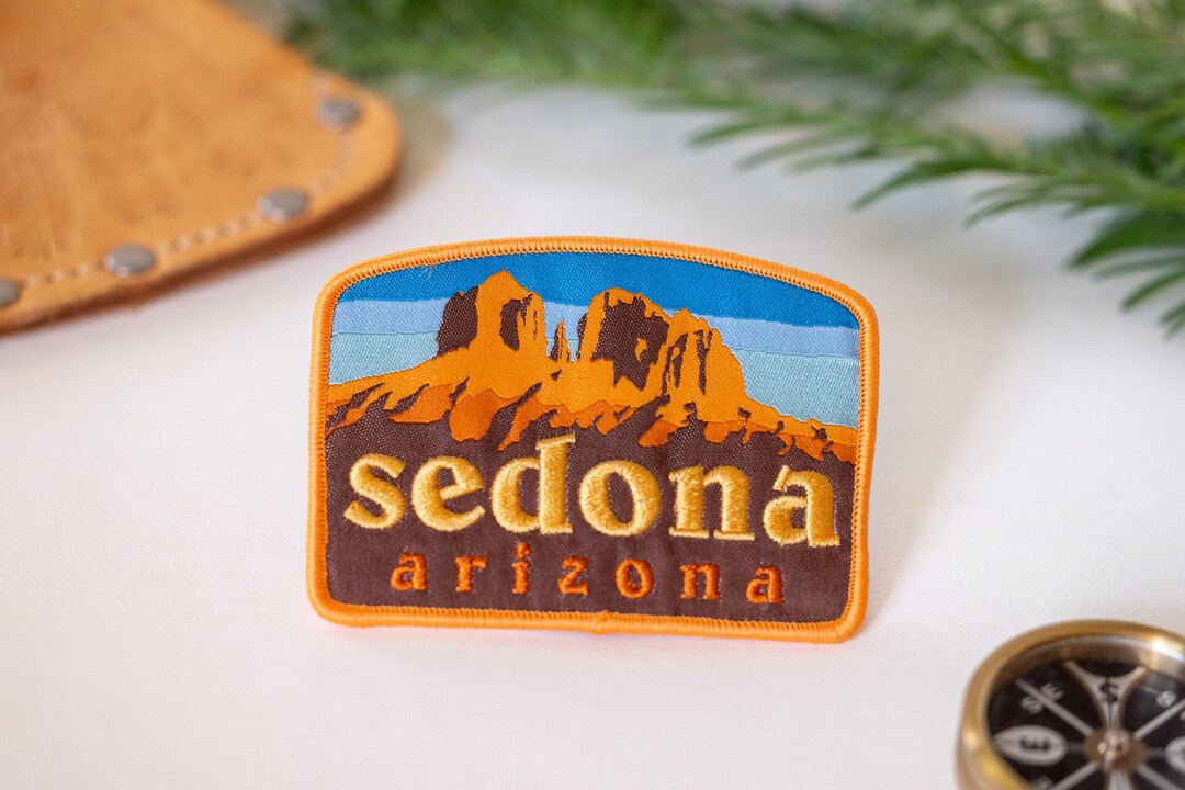 Sedona Arizona Patch | Iron on or Sew on Woven and Embroidered Patch - Etsy