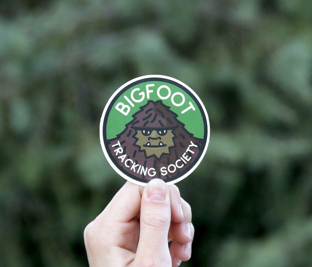 Bigfoot Tracking Society Sticker - Waterproof Waterproof Vinyl Decal ...