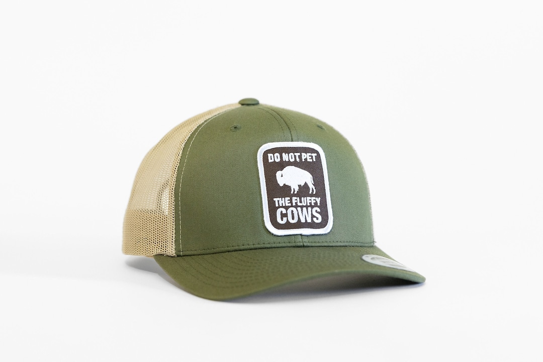 Do Not Pet the Fluffy Cows Hat | Trucker Caps | Wild Bison Not Buffalo - Etsy