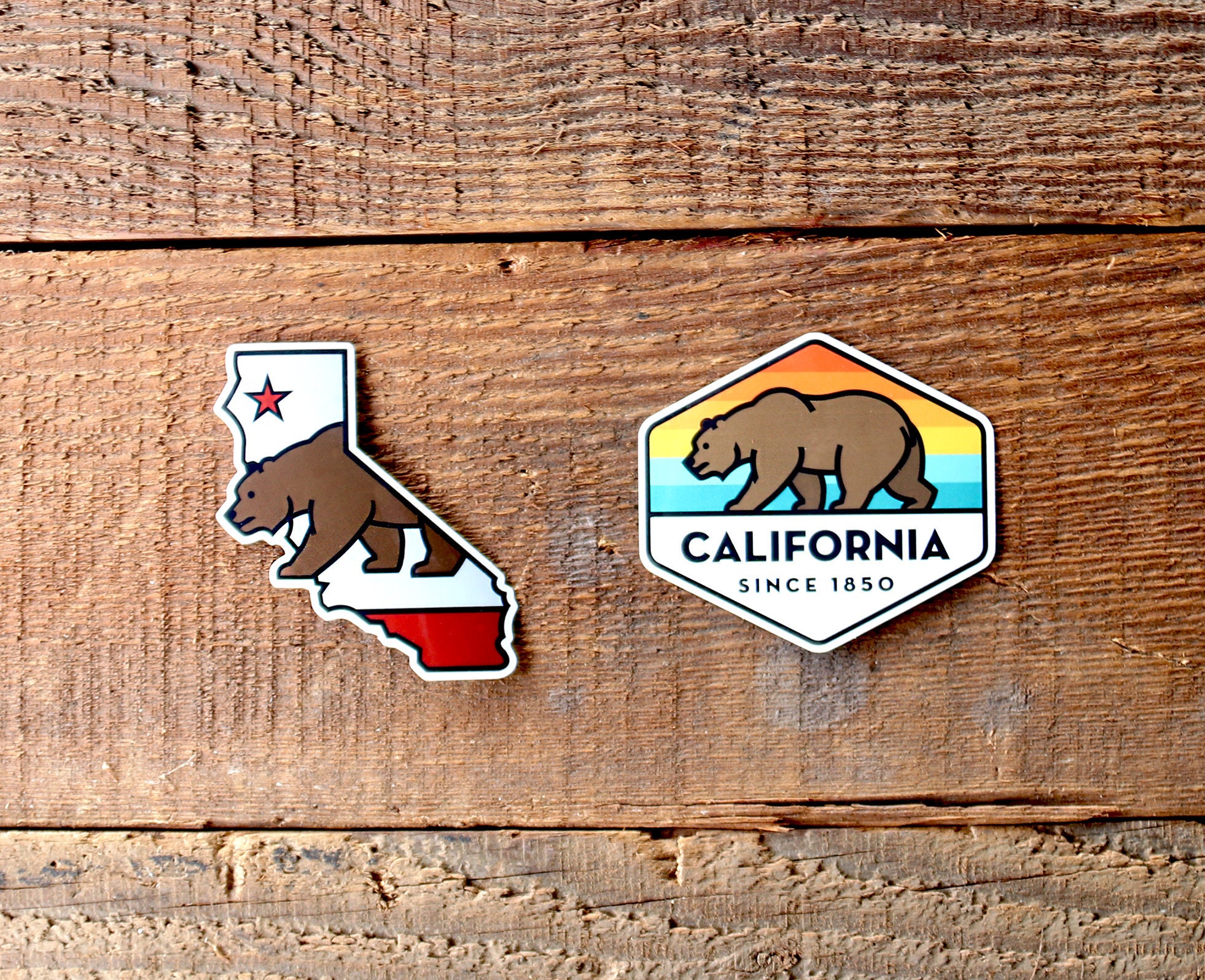 I Love California Two Sticker Set - Etsy España