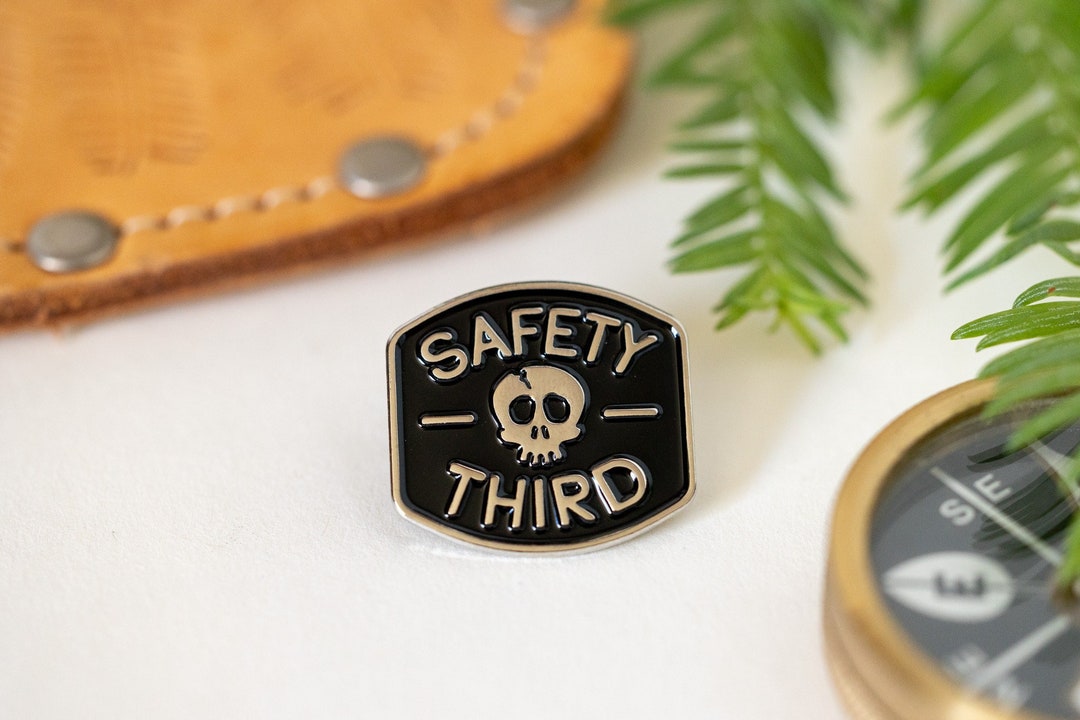 Enamel Pin, Safety 3rd Skull | Collectible Lapel Pin | Accessories ...