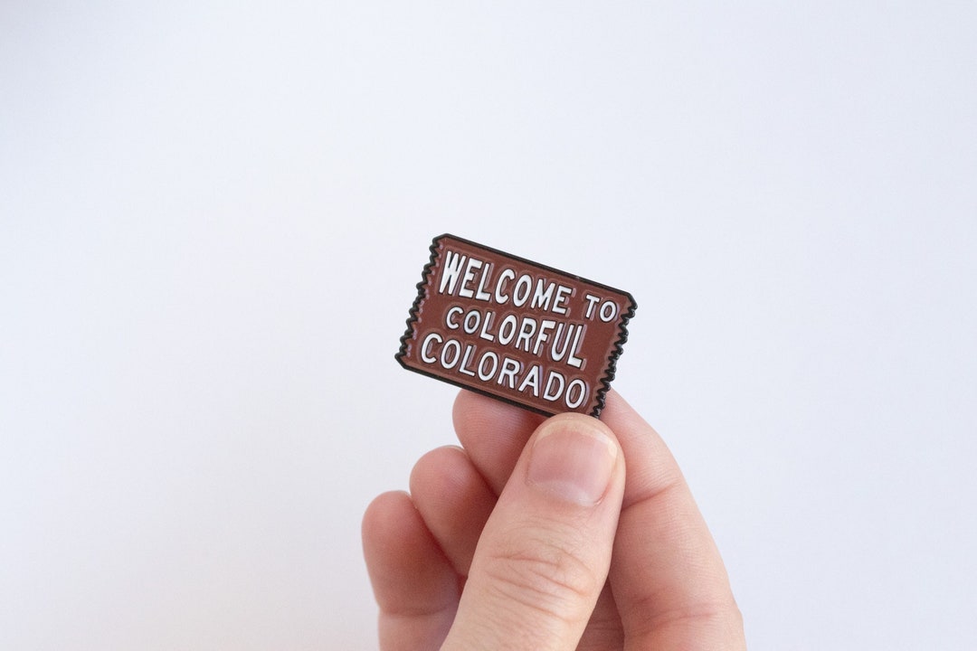 Enamel Pin, Welcome to Colorful Colorado | Collectible Lapel Pin ...