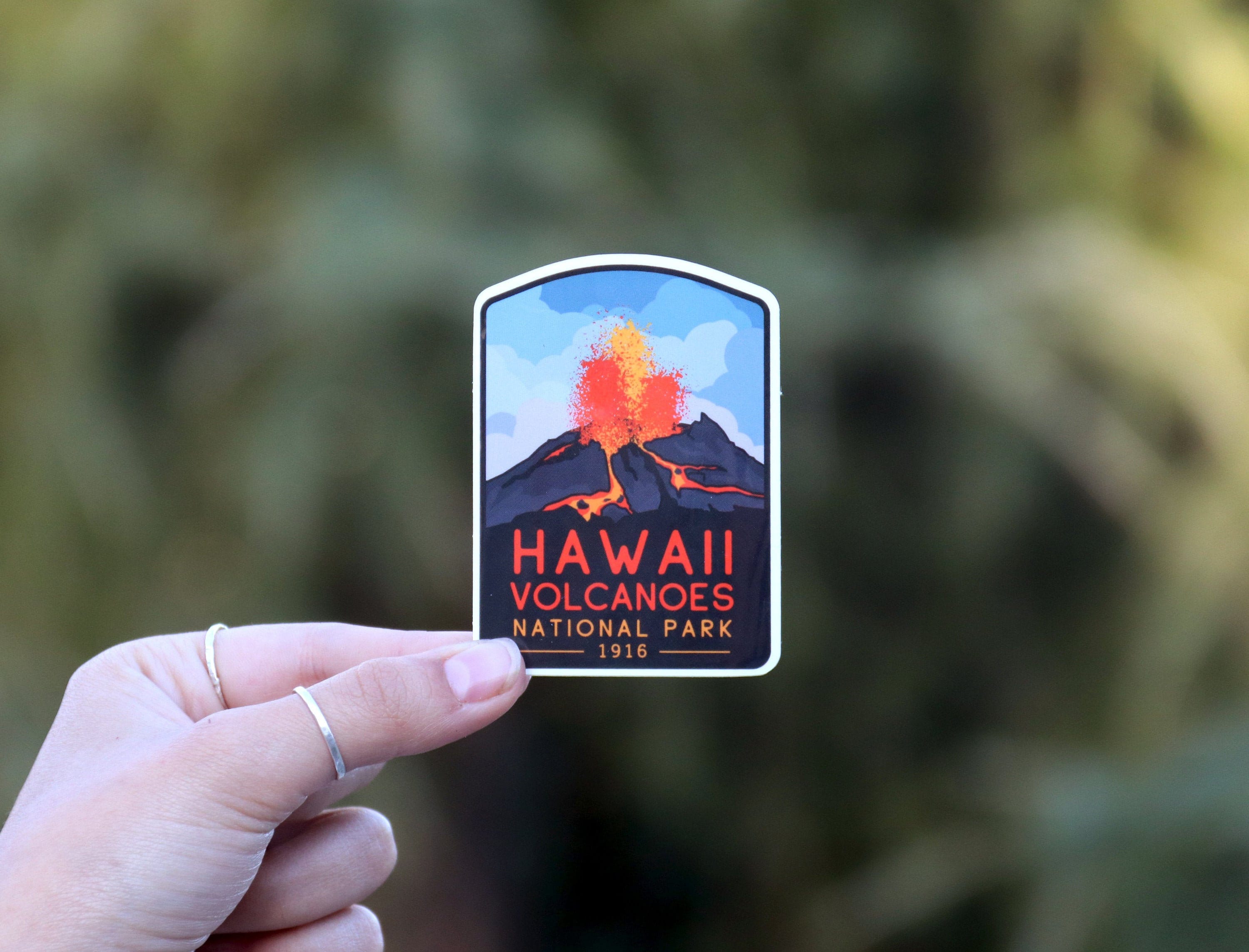 Volcanoes National Park Sticker - Etsy