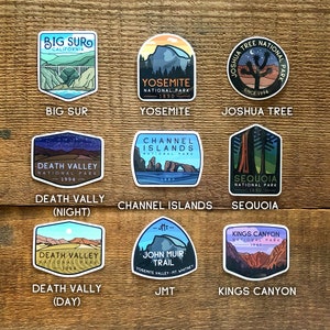 National Park Sticker Set: Waterproof Vinyl Decals - Etsy