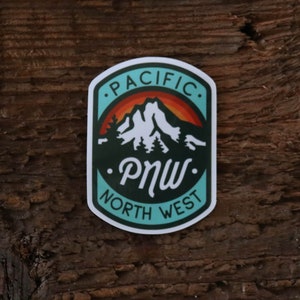 Pacific Northwest, PNW, Waterproof Vinyl Sticker, UV Resistant Decal ...