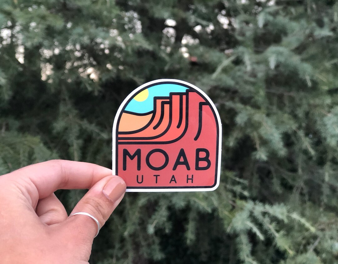 Moab Utah Sticker - Utah Decal - for Those Who Love the Red Rocks, the ...