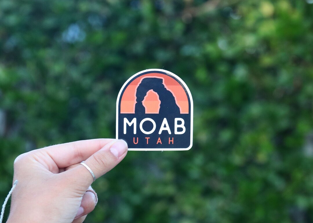 Moab Utah - Waterproof Vinyl Sticker, UV Resistant Decal - Etsy