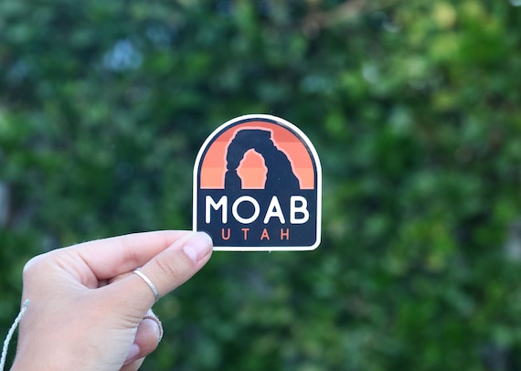 Moab Utah Waterproof Vinyl Sticker UV Resistant Decal - Etsy
