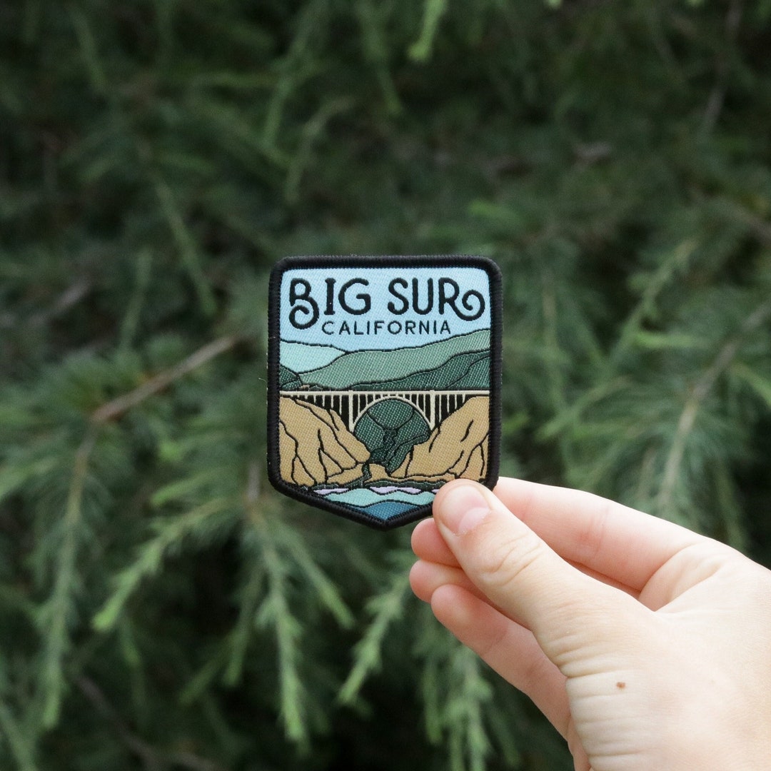 Big Sur California Patch | Woven Patch Can Be Ironed or Sewn on | the ...