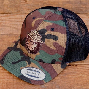 Bigfoot Squatchy Retro Trucker Hat | Snapback Cap | for Sasquatch and ...
