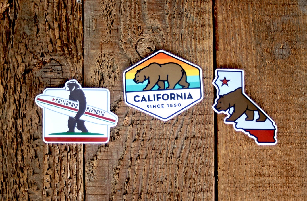 California Sticker Set, Laptop, Waterbottle, Car Window Sticker - Etsy