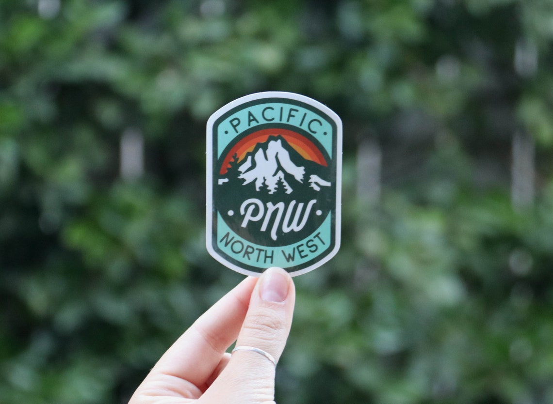 Pacific Northwest PNW Waterproof Vinyl Sticker UV Resistant | Etsy