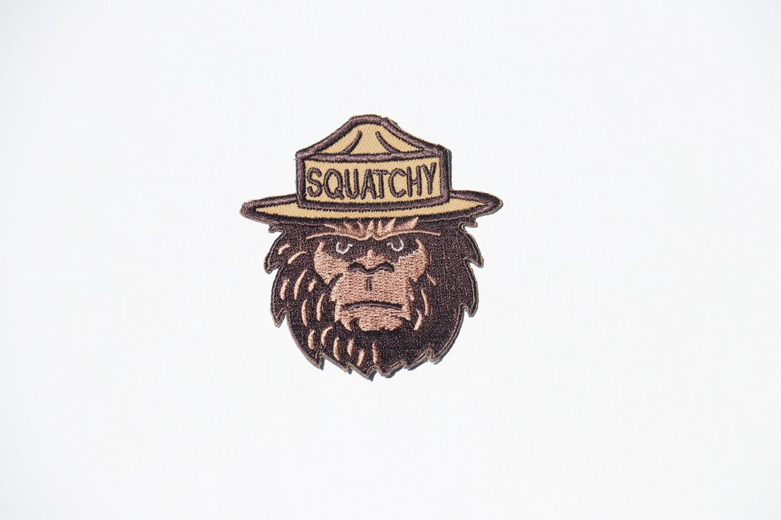 Squatchy Patch Iron on Embroidered Bigfoot Patch Yeti | Etsy