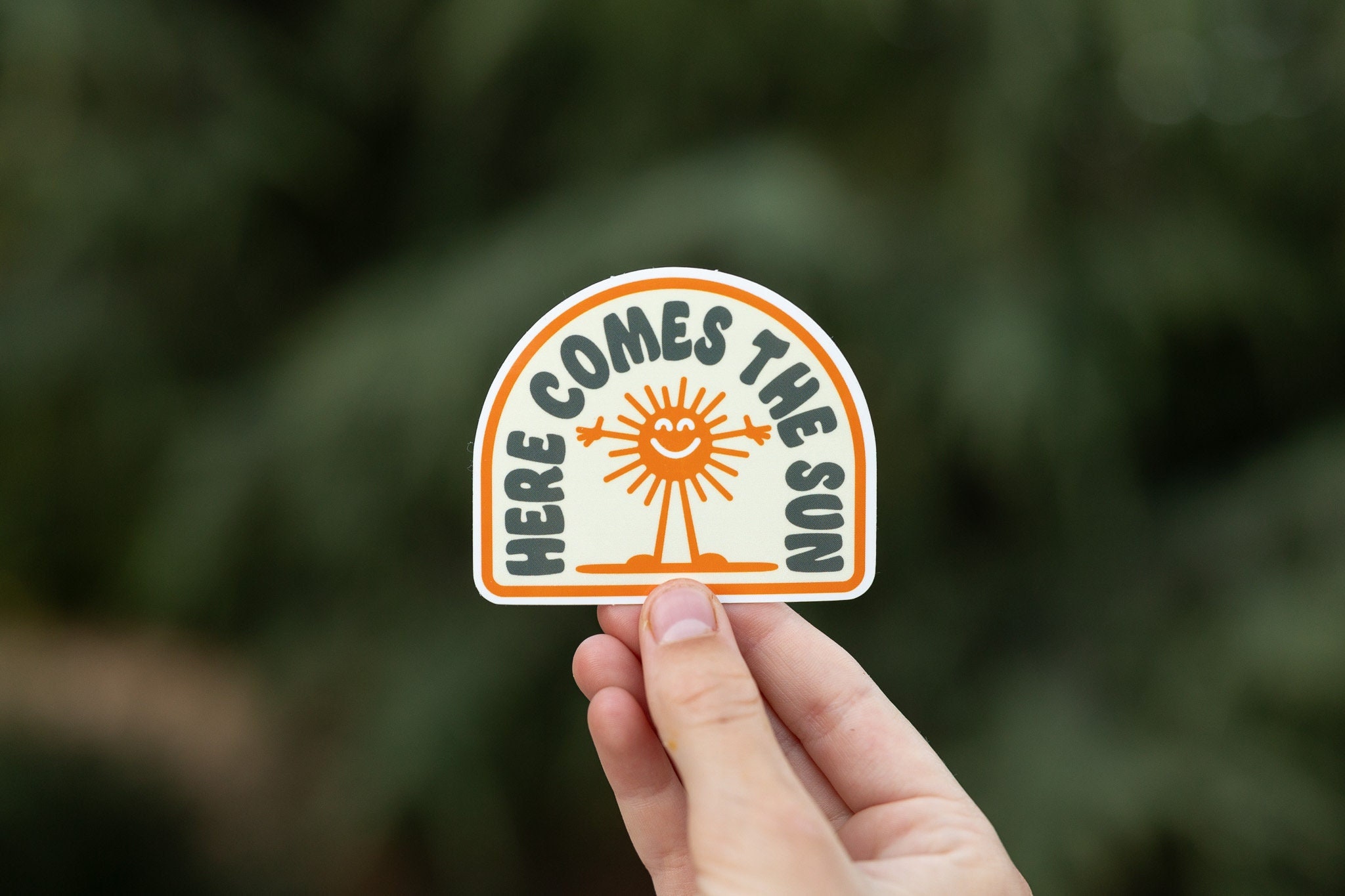 Here Comes the Sun Sticker | Waterproof, UV Resistant, Vinyl Decal ...