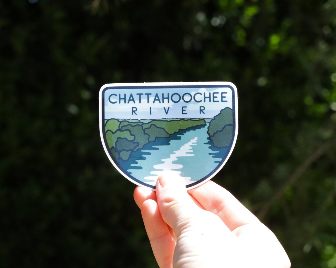 Chattahoochee River Sticker | Waterproof, UV Resistant Decal ...