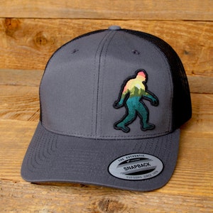 Adventure Sasquatch Hat | Baseball Cap With Bigfoot Walking Patch ...