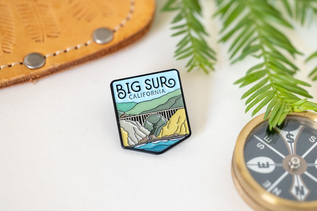 Enamel Pin, Big Sur California | Collectible Lapel Pin | Accessories ...
