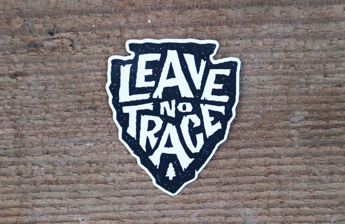 Leave No Trace Waterproof Vinyl Sticker UV Resistant Decal - Etsy