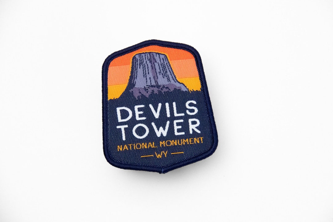 Devils Tower National Monument Patch | Iron on Woven and Stitched Patch ...