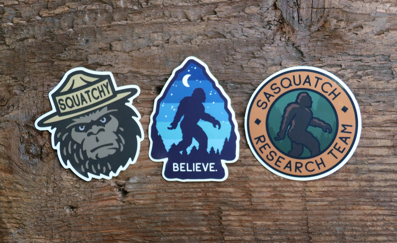 Bigfoot Sticker Set - Etsy