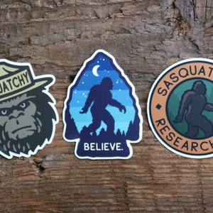 Bigfoot Sticker Set - Etsy