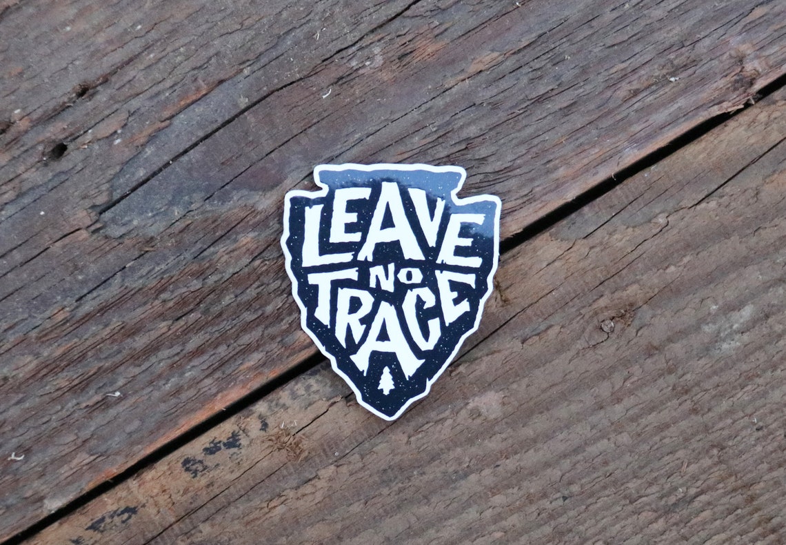 Leave No Trace Waterproof Vinyl Sticker UV Resistant Decal - Etsy