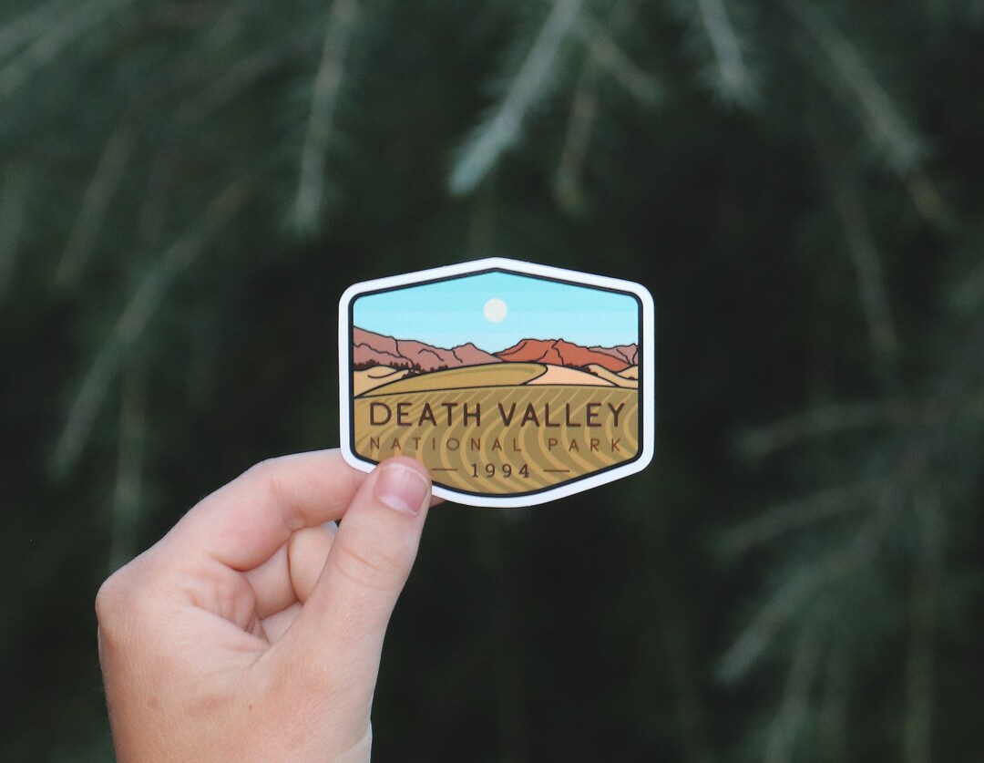 Death Valley National Park - Waterproof Vinyl Sticker, UV Resistant ...