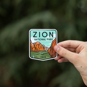 The Mighty 5 Sticker Set | Utah's Five National Parks | Waterproof, UV ...
